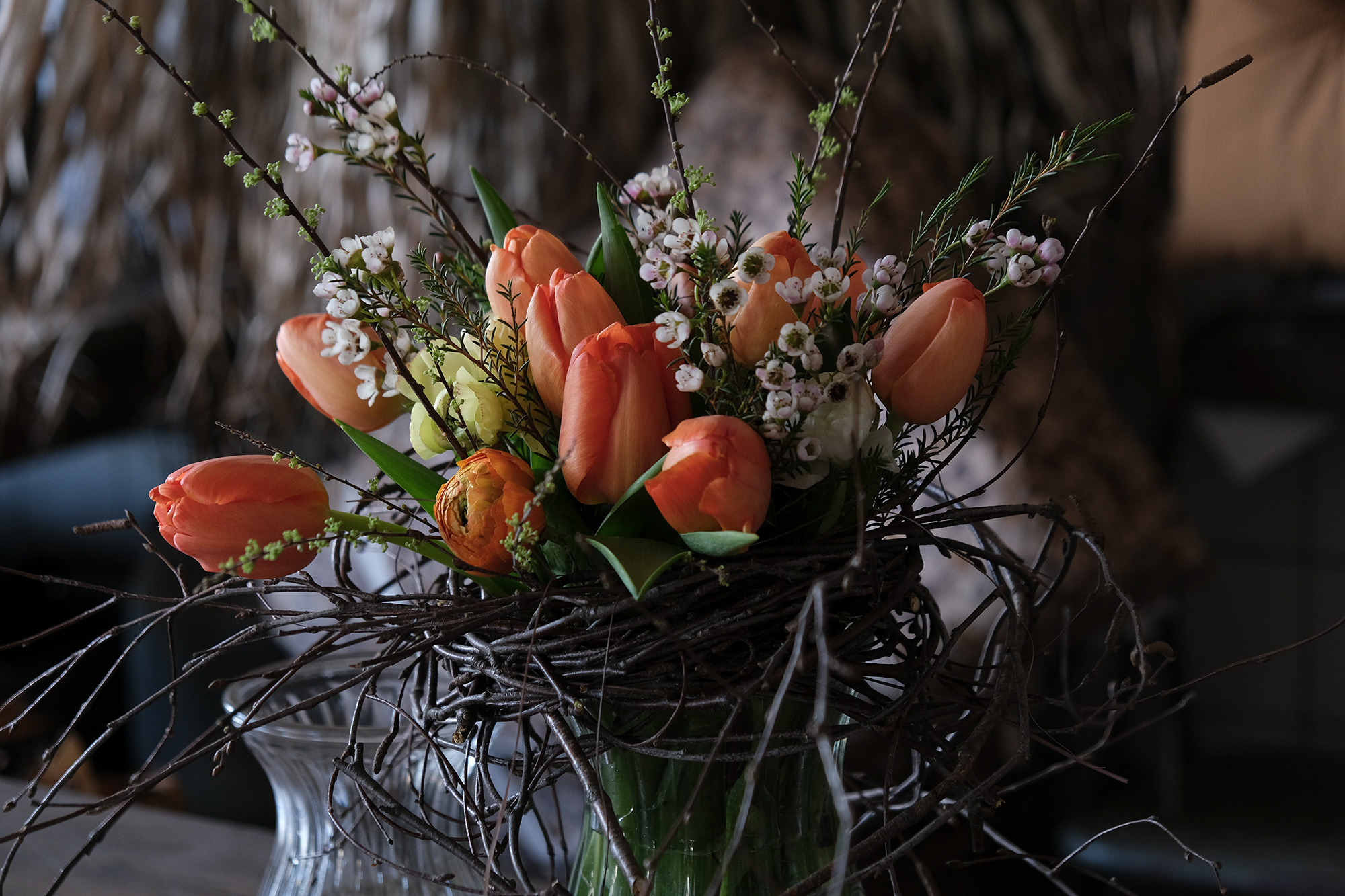 En bunt tulpaner på olika sätt