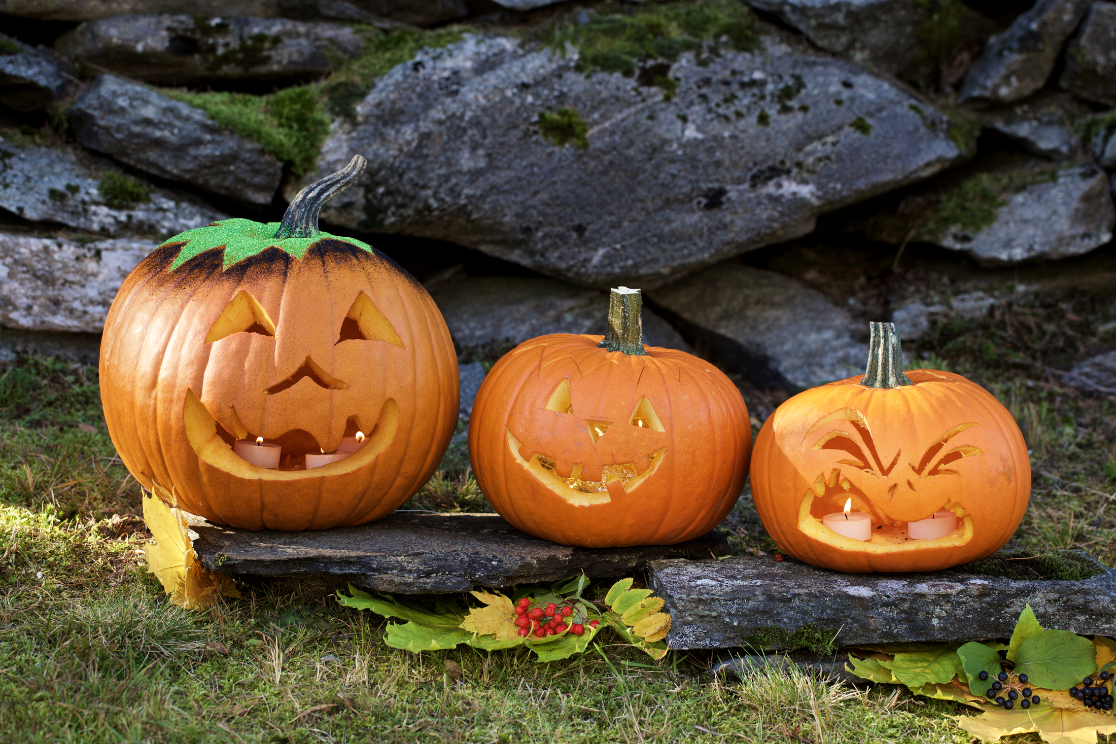 Gör fina pumpor med färg och form