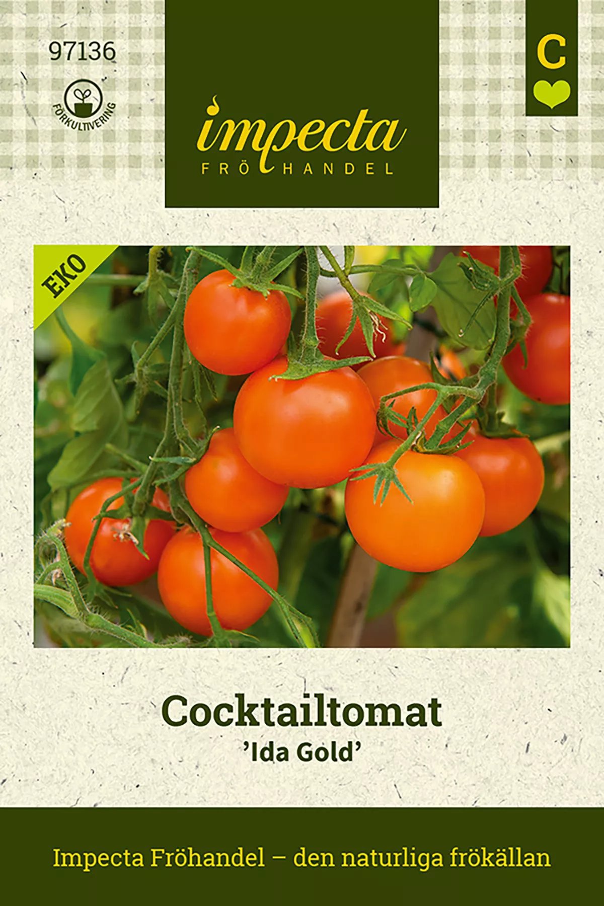 Cocktailtomat 'Ida Gold' 5 st EU-Organic