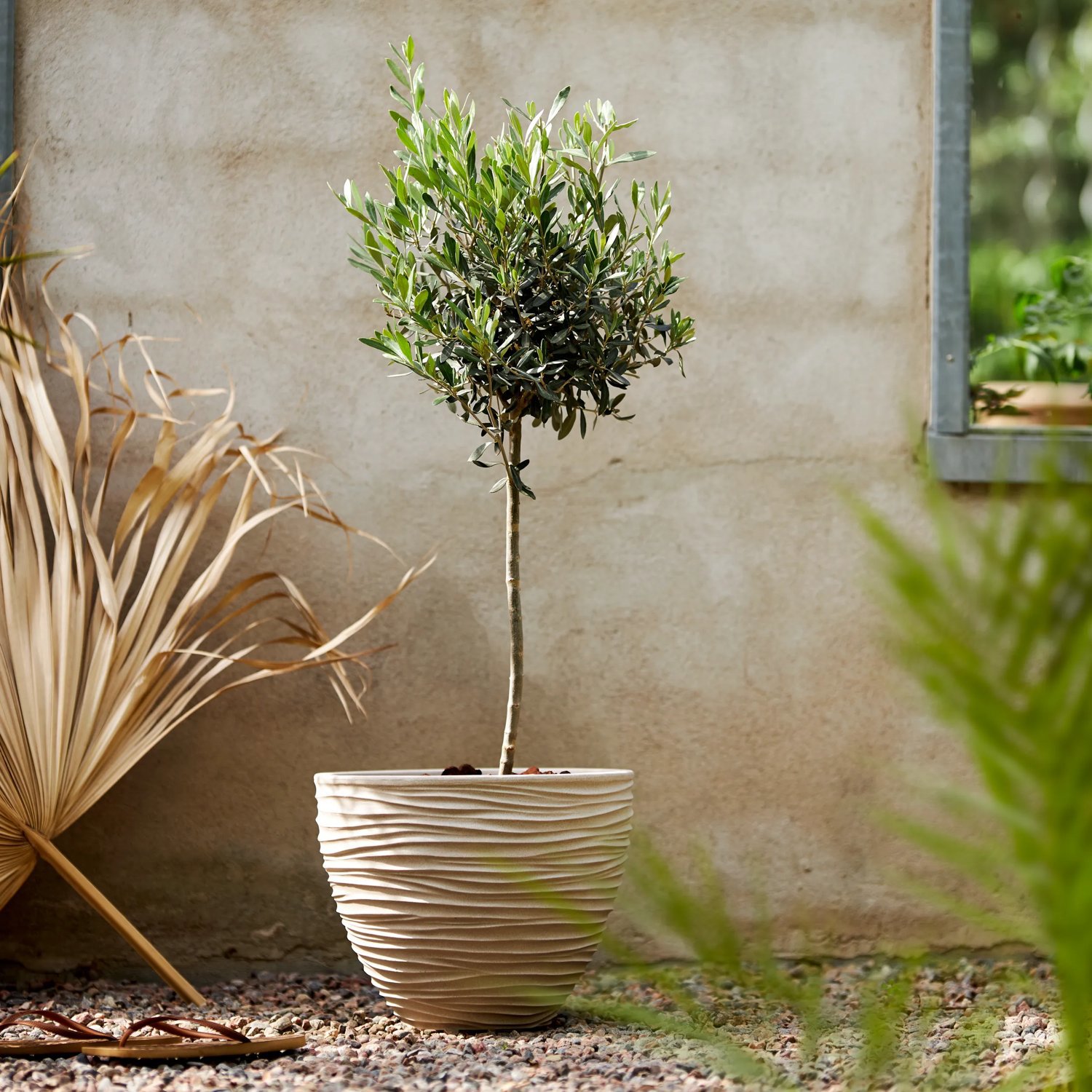 Plastkruka Sylt Beige D:40 cm H:31 cm