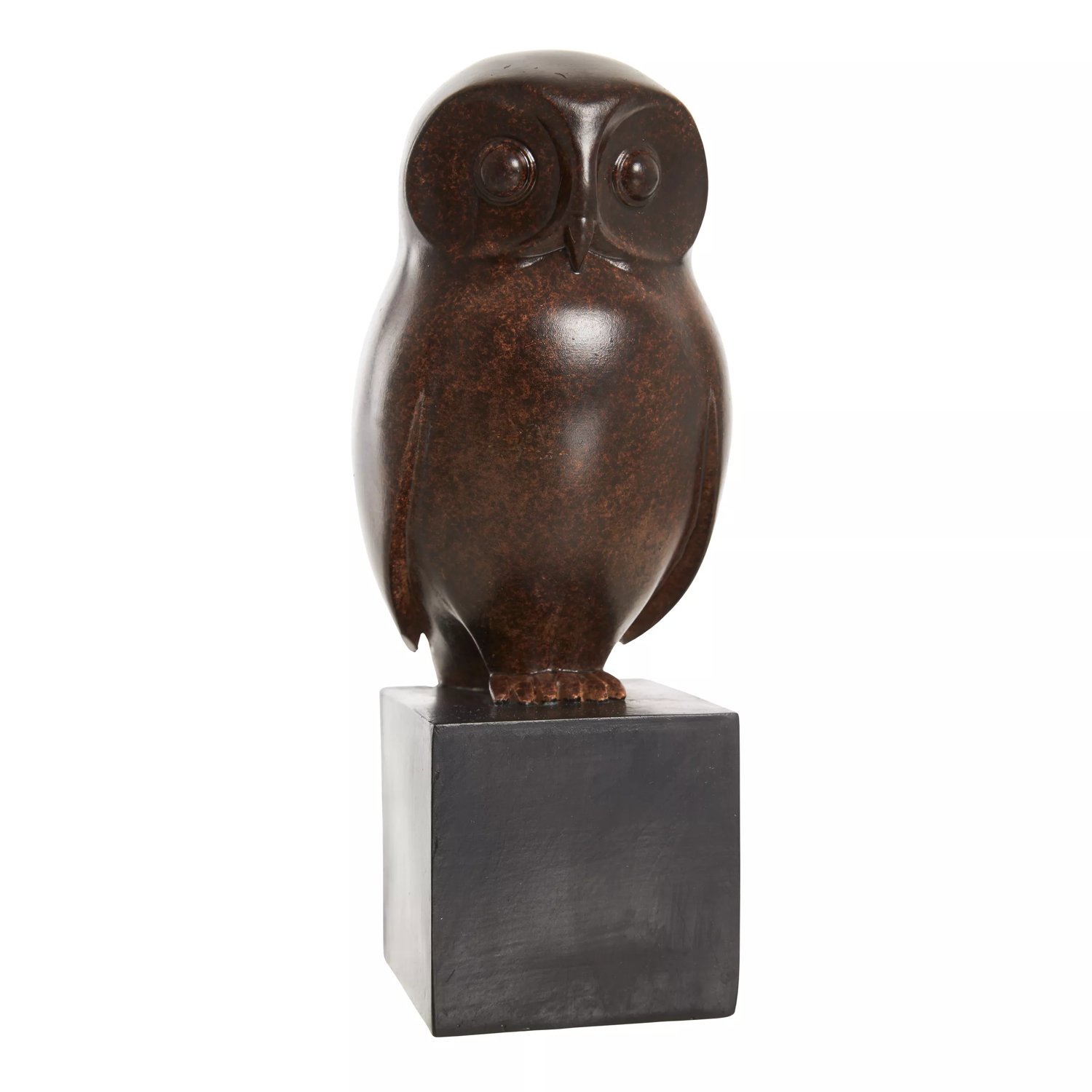 Ugglan Uffe Brun/Svart L:10 cm B:10 cm H:23.5 cm