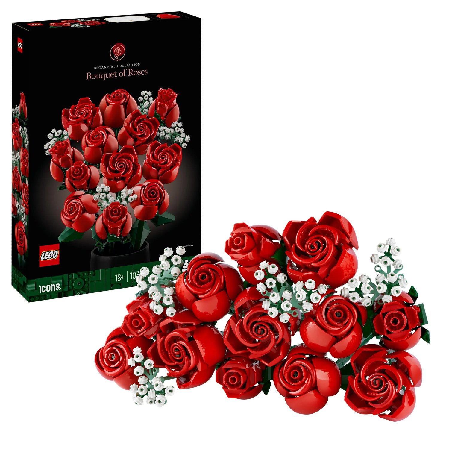 LEGO® Botanical Collection Bukett med rosor 10328 H:31 cm