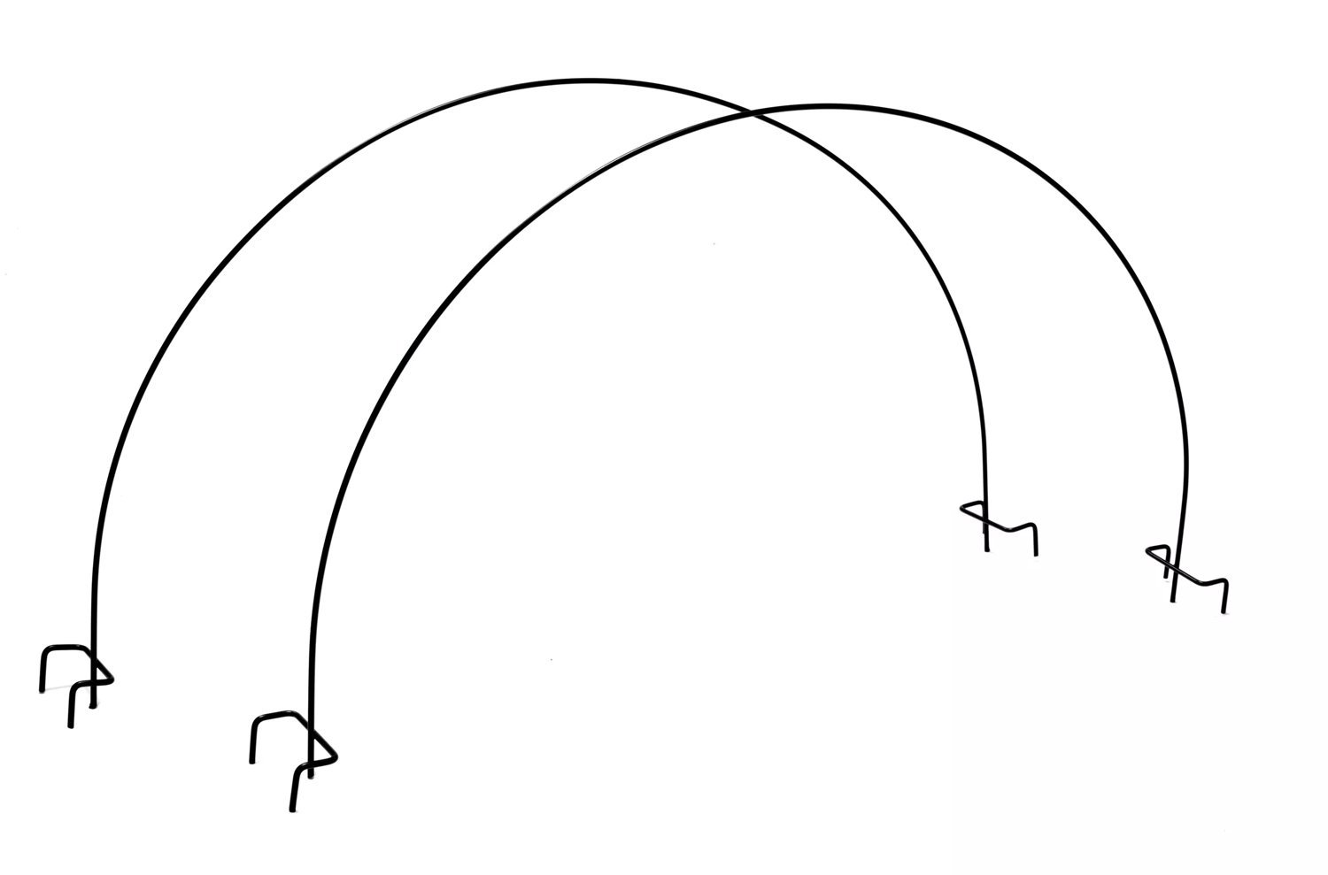 Båge för fiberduk Svart B:80 cm