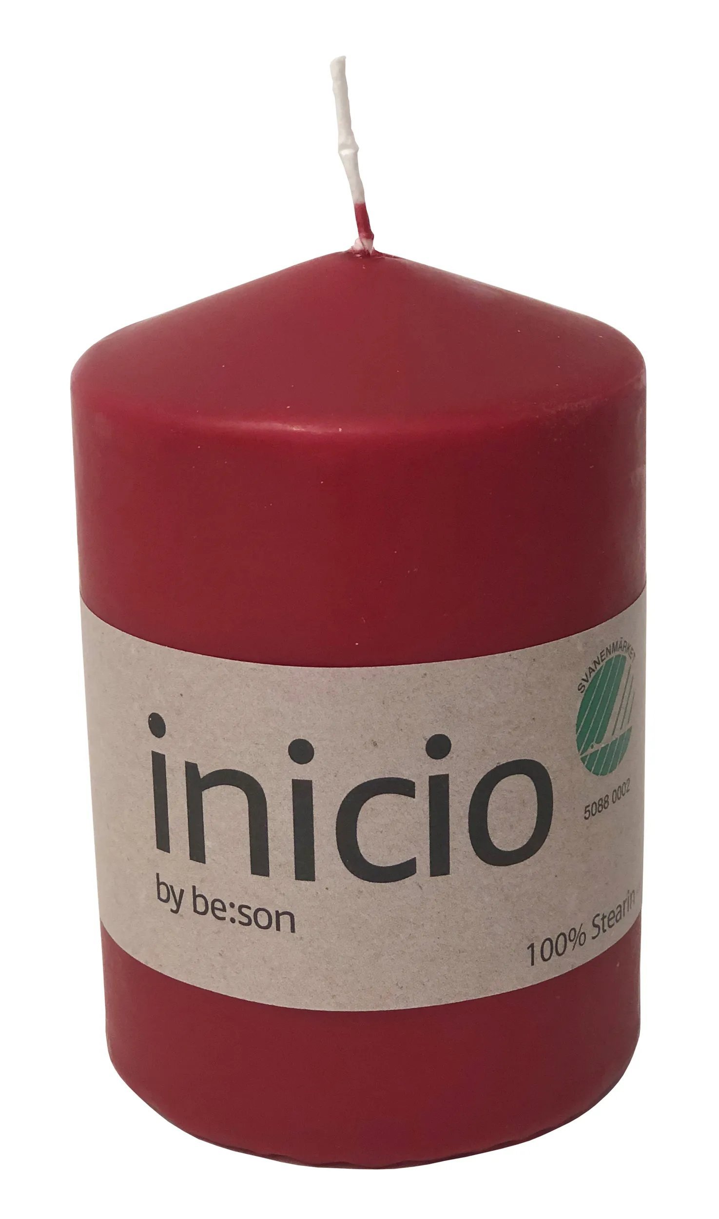Blockljus Inicio Röd D:67 mm H:100 mm
